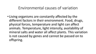 concepts of Variation.pptx in humans full | PPTX | Genetics | Science