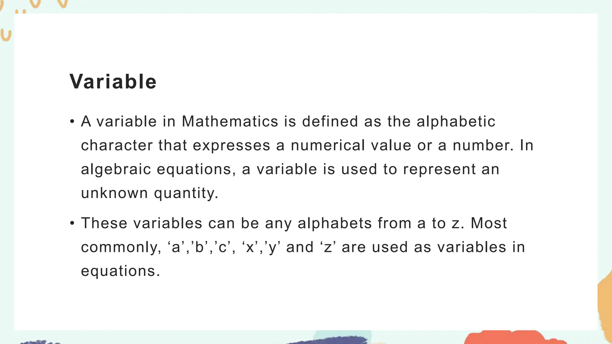 Different Types of Variations in Mathematics | PPTX