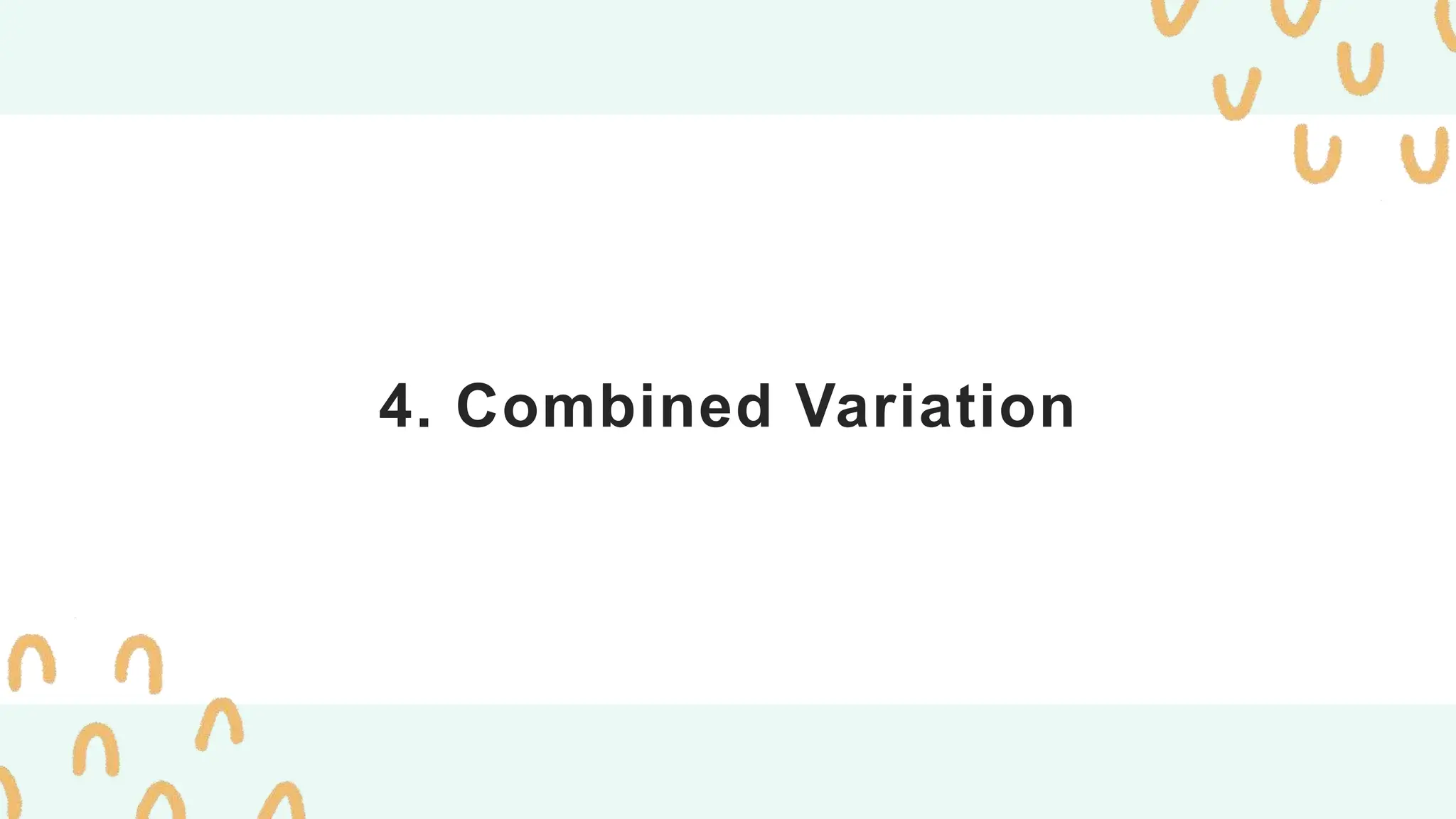 Different Types of Variations in Mathematics | PPTX