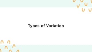Different Types of Variations in Mathematics | PPTX