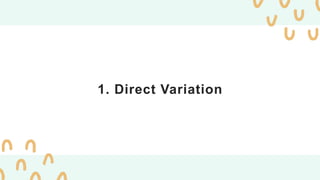 Different Types of Variations in Mathematics | PPTX