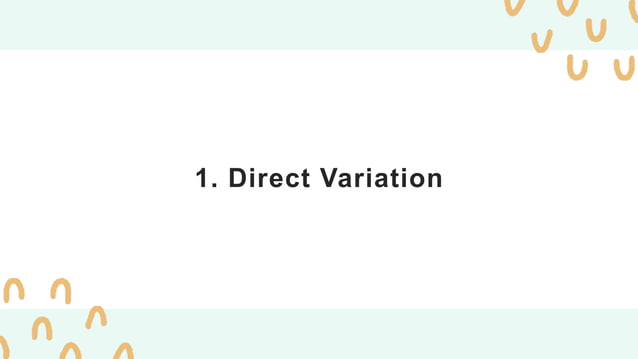 Different Types of Variations in Mathematics | PPTX | Physics | Science