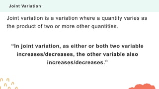 Different Types of Variations in Mathematics | PPTX