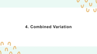 Different Types of Variations in Mathematics | PPTX