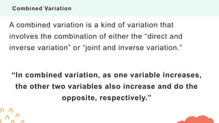 Different Types of Variations in Mathematics | PPTX