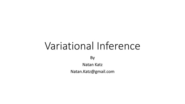 Variational inference | PDF | Physics | Science