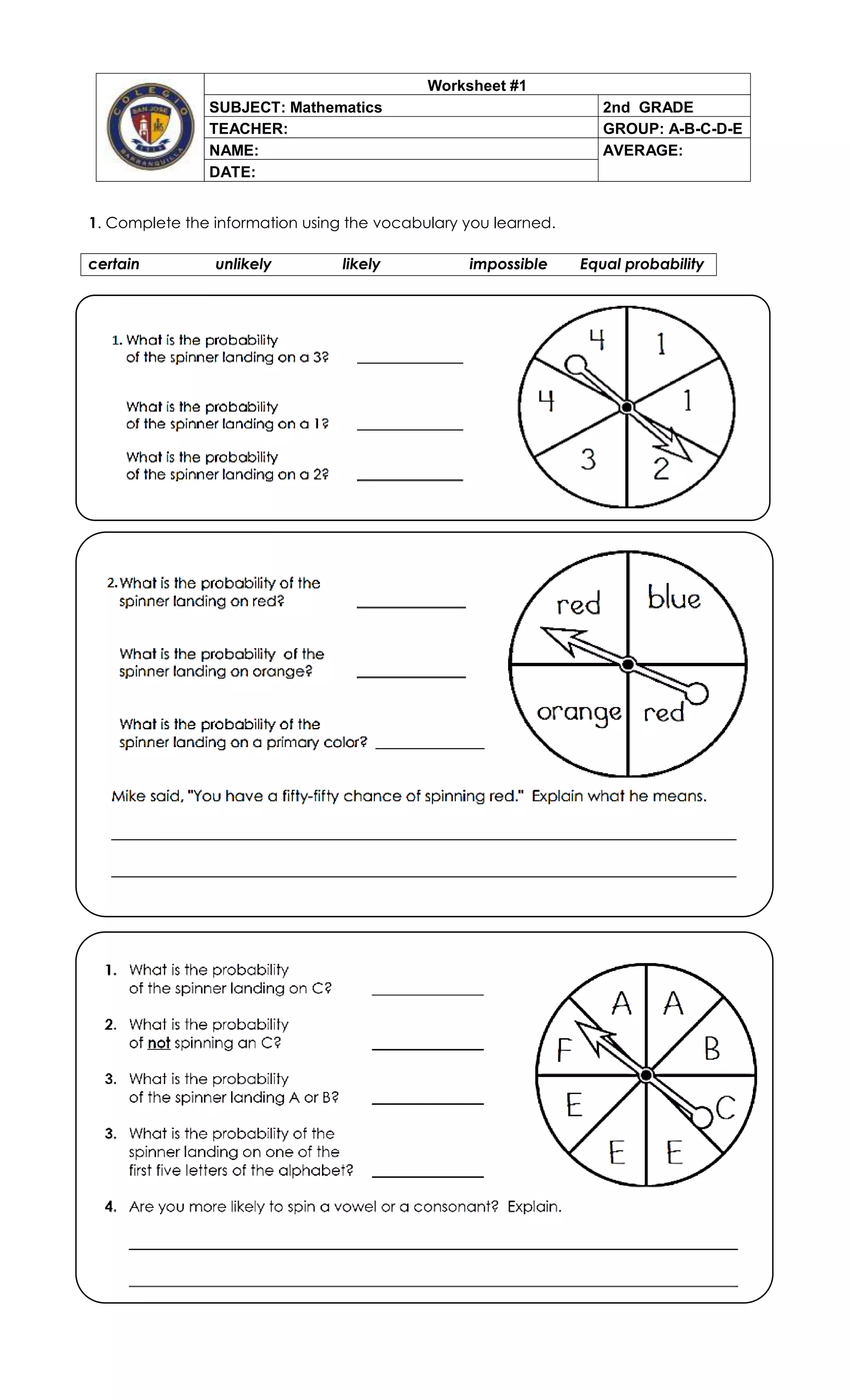 Variational worksheets | PDF