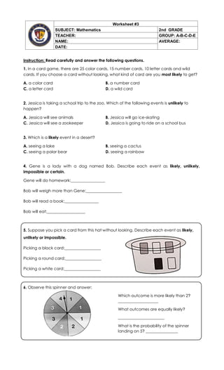 Variational worksheets | PDF