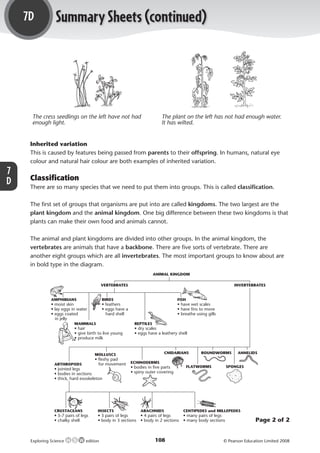 Variation and classification | PDF | Biological Sciences | Science