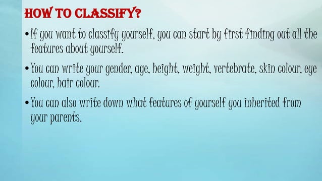 Variation and Classification | PPTX