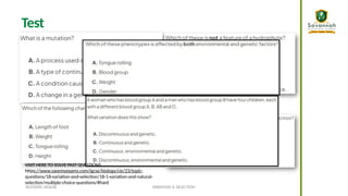 Variation and Natural Selection Brief Concept.pptx