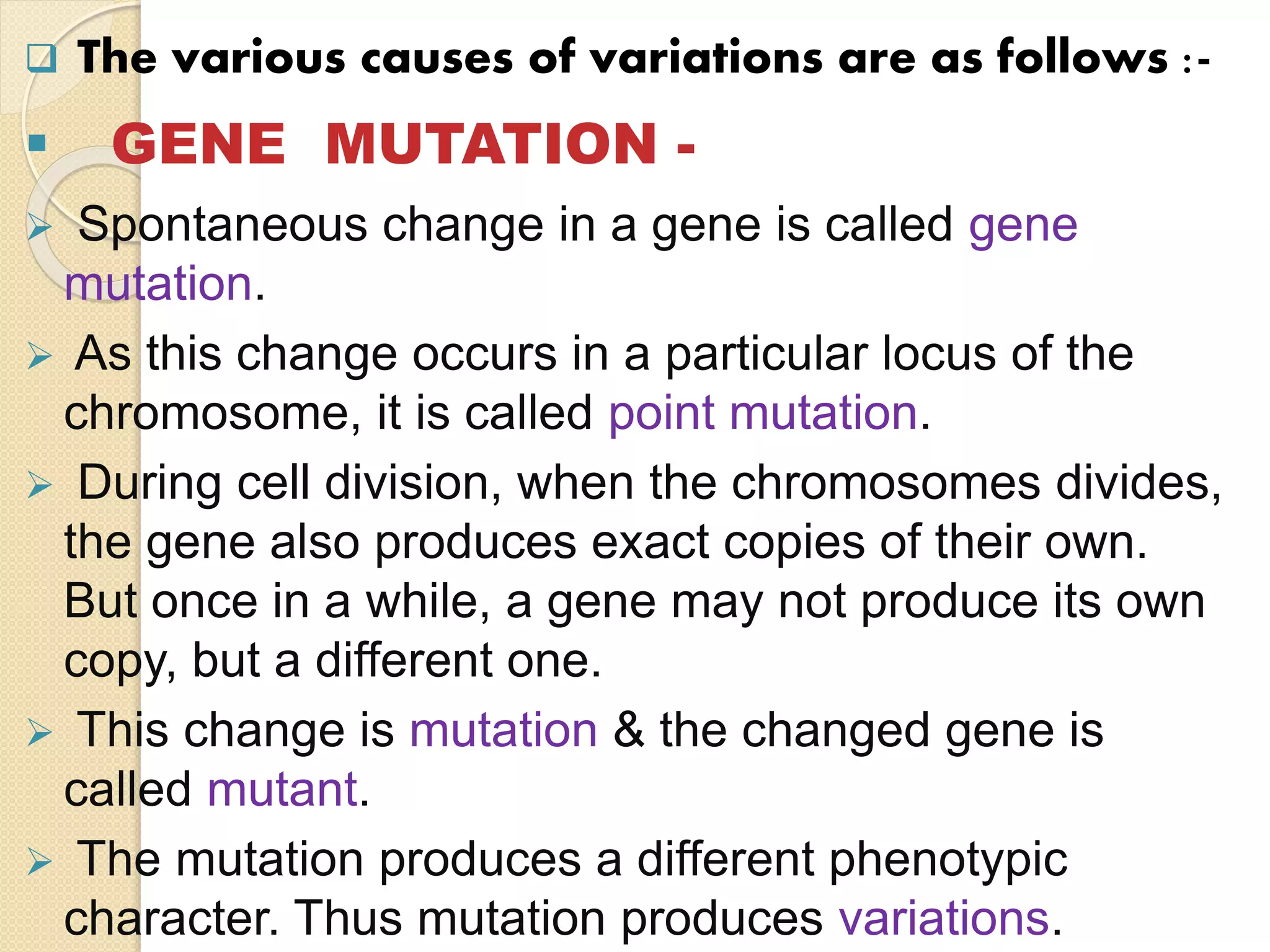 Variation (Genetics) | PPTX