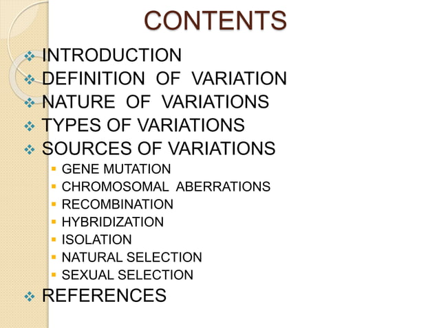 Variation (Genetics) | PPTX