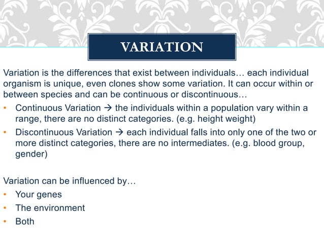 Variation & Evolution | PPTX