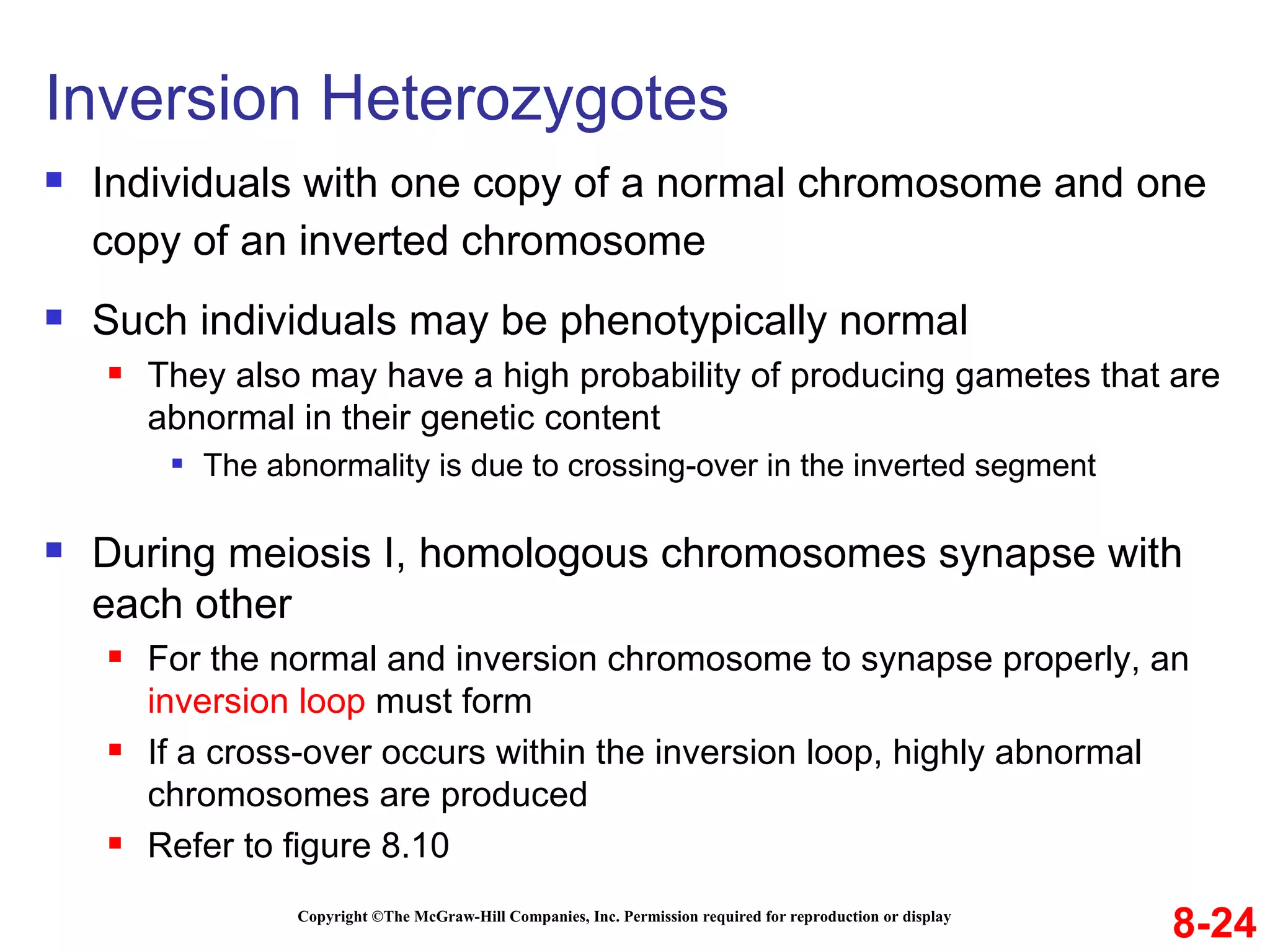 Variation in chromosome structure and number chapter 8 | PPT