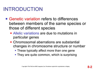 Variation in chromosome structure and number chapter 8 | PPT