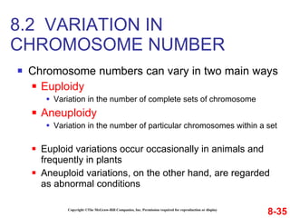 Variation in chromosome structure and number chapter 8 | PPT