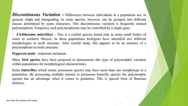 Variation In Taxonomic And Systematic Characters Ppt