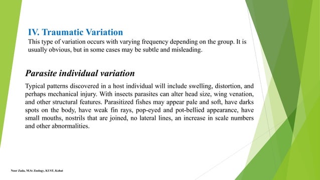 Variation In Taxonomic And Systematic Characters Ppt