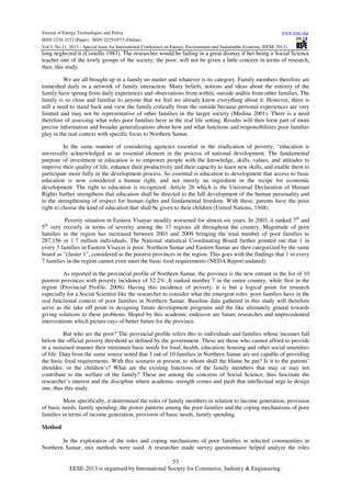 Variation in the role and coping mechanism of 4 ps beneficiaries in ...