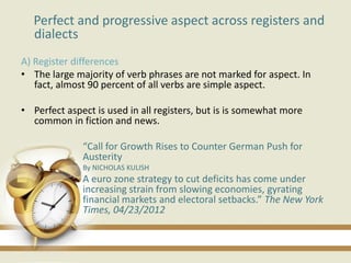Variation in the verb phrase | PPTX