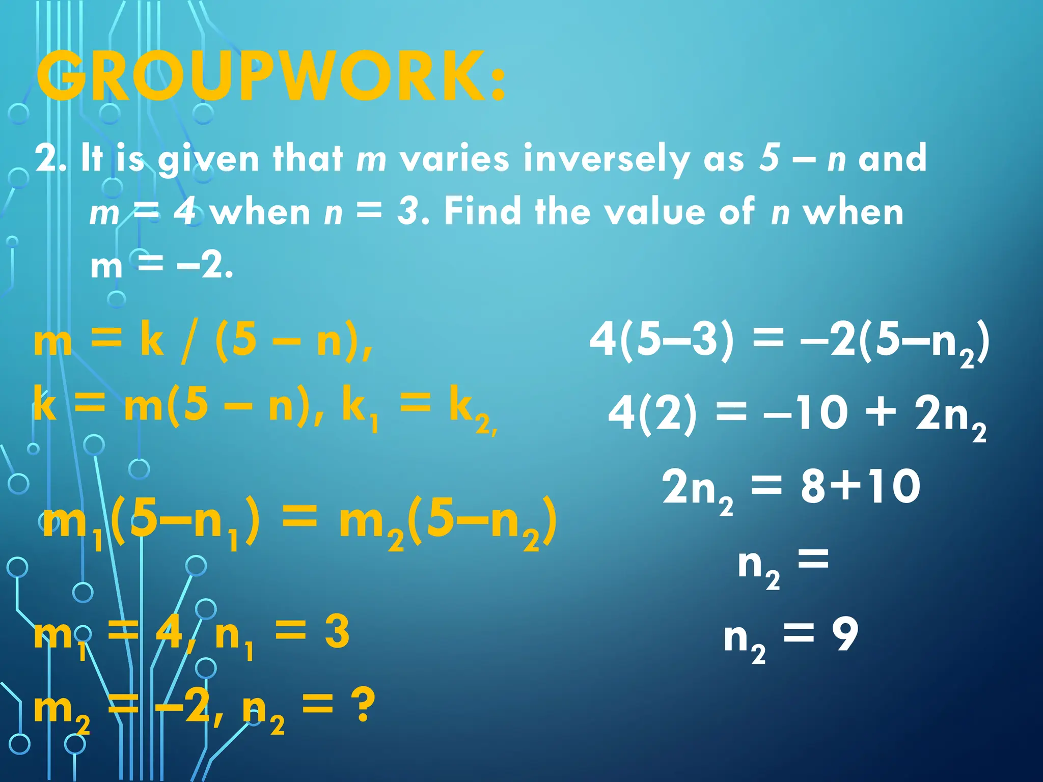 Lessons On Variation Inverse Variation Pptx