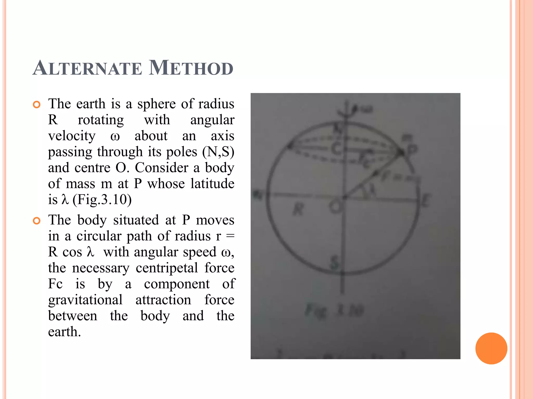 Variation of g with latitude or rotation of earth | PPTX
