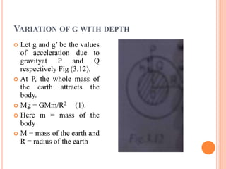 Variation of g with latitude or rotation of earth | PPTX