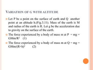 Variation of g with latitude or rotation of earth | PPTX