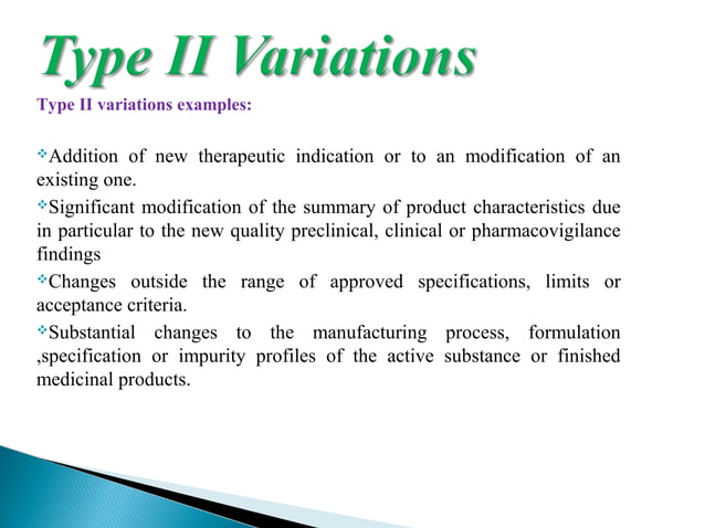 Variations to Marketing Authorization | PPT | Pharmaceutical Drugs ...
