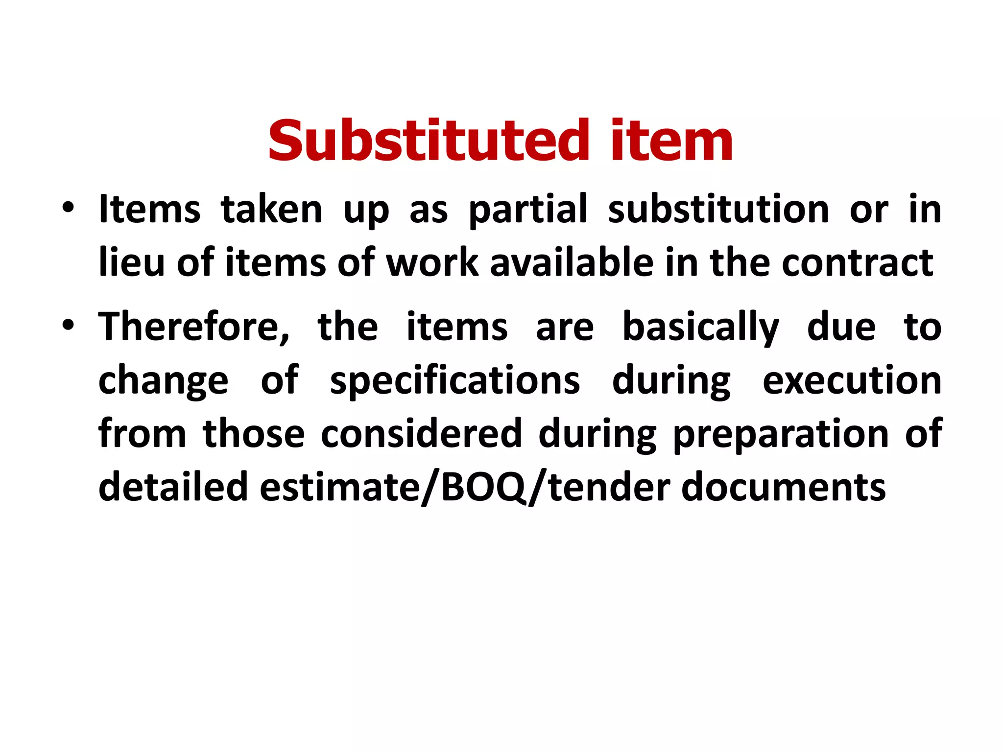 Variations in works contracts | PPTX