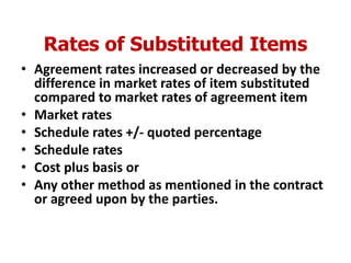 Variations in works contracts | PPTX