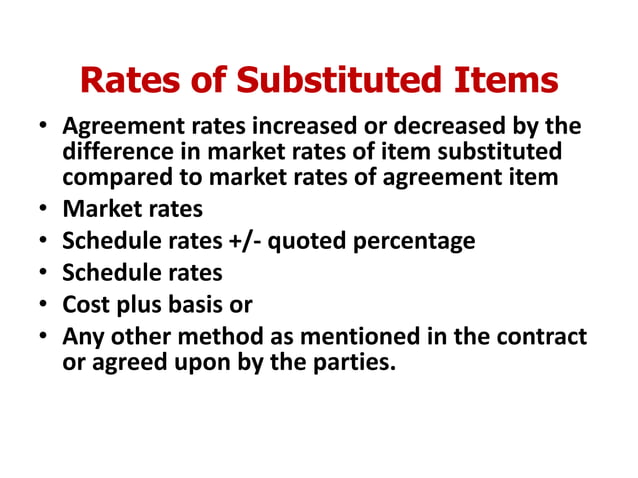 Variations in works contracts | PPTX