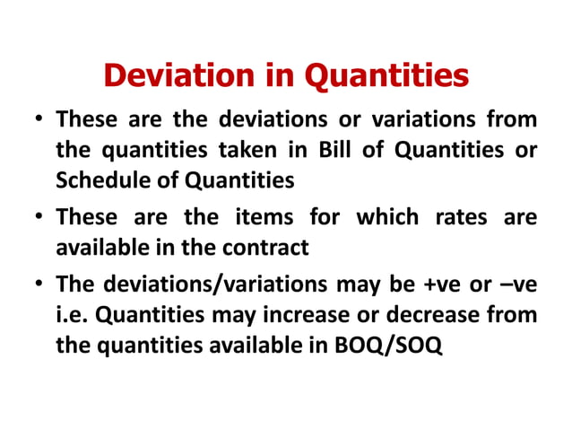 Variations in works contracts | PPTX