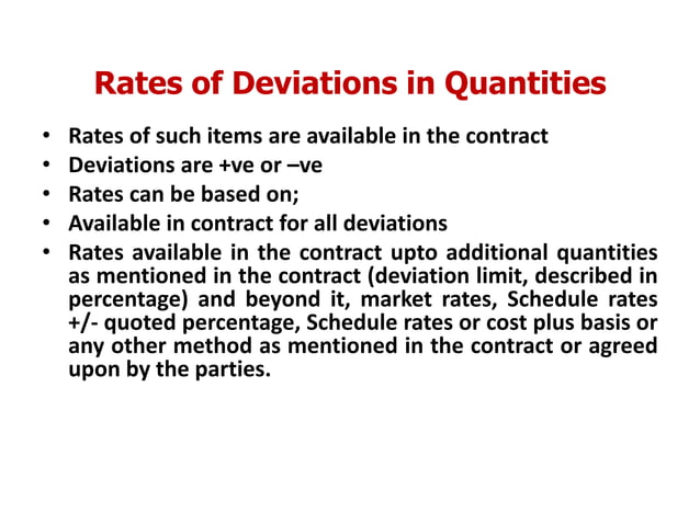 Variations in works contracts | PPTX