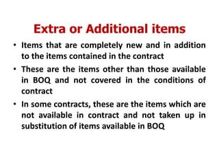 Variations in works contracts | PPTX