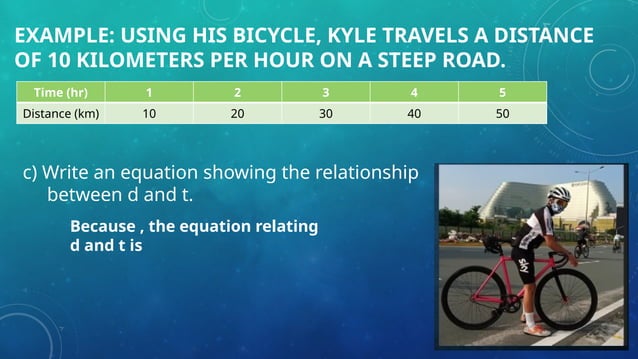 VARIATIONS(Direct Variation for Grade 9 students | PPTX | Physics | Science