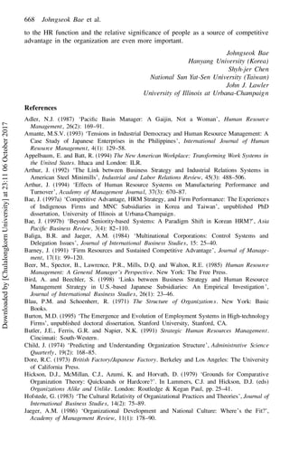 Variations in human resource management in asian countries mnc home ...