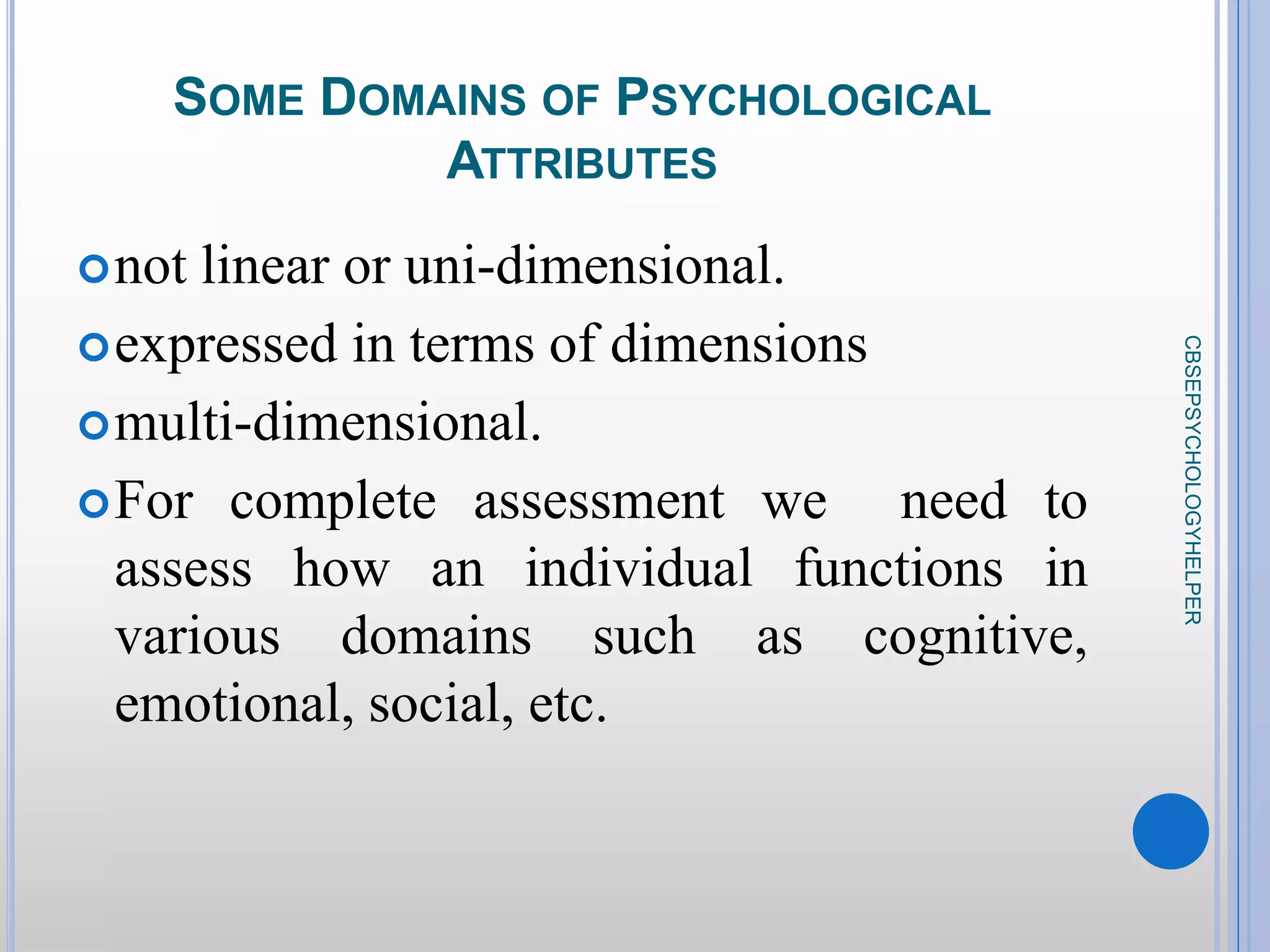 Variations in psychological attributes | PPTX
