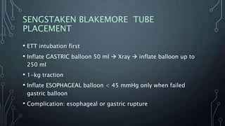 Variceal bleeding and massive upper gi bleeding | PPTX
