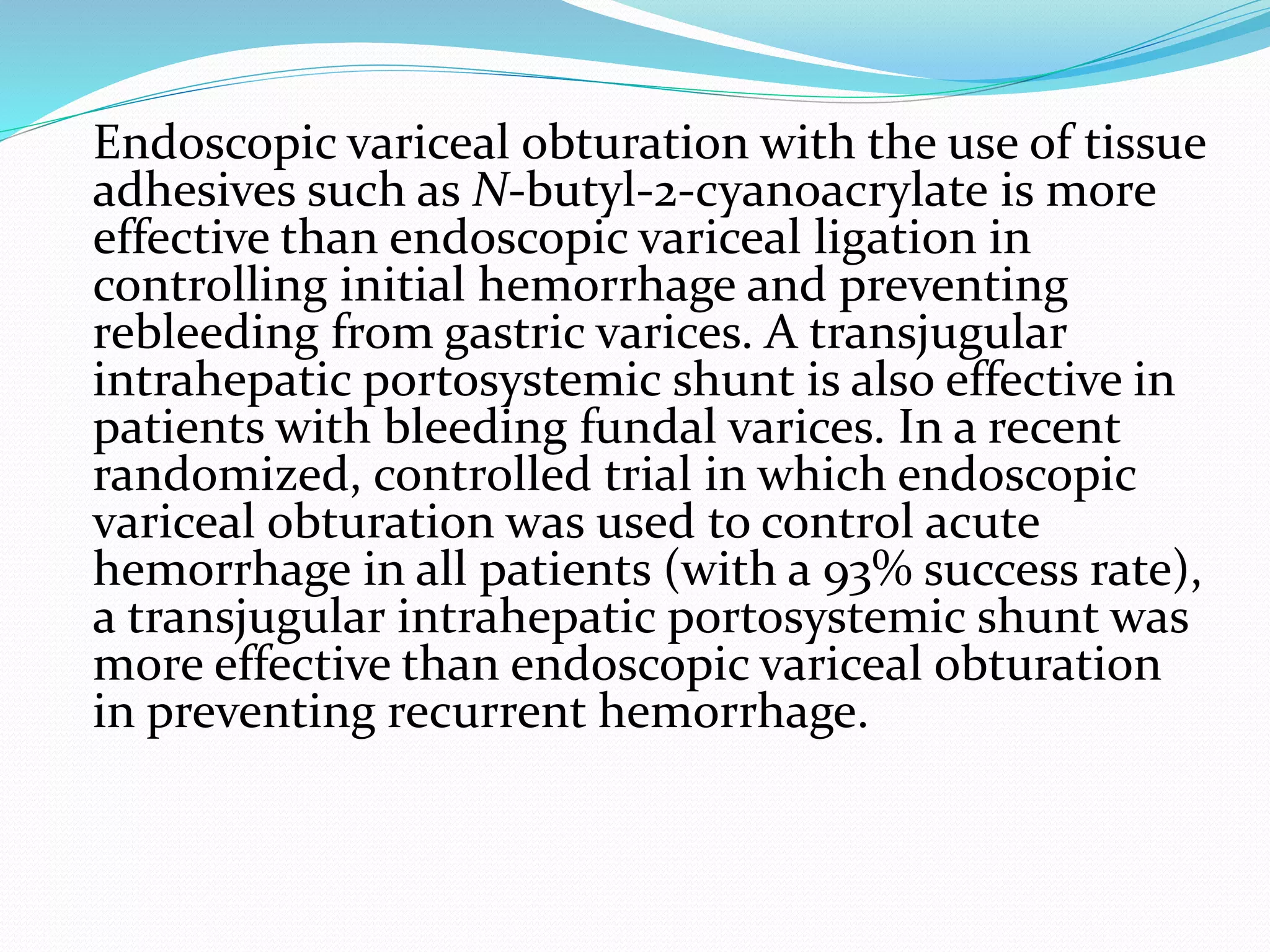 Variceal bleeding management | PPTX