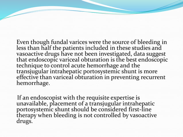 Variceal bleeding management | PPTX