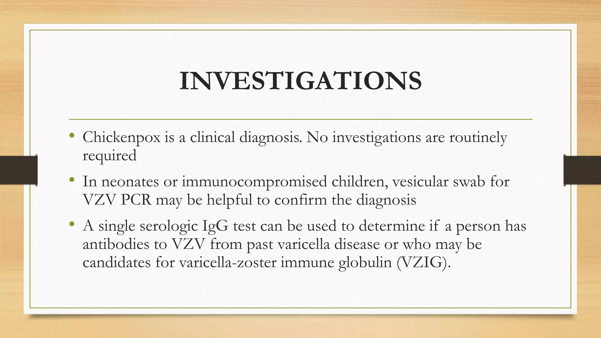 Varicella-Zoster Viral Infection.pptx | Infectious Diseases | Diseases ...