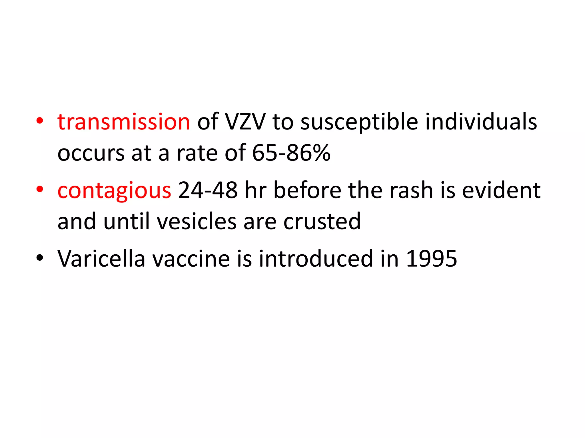 Varicella zoster virus infections | PPTX