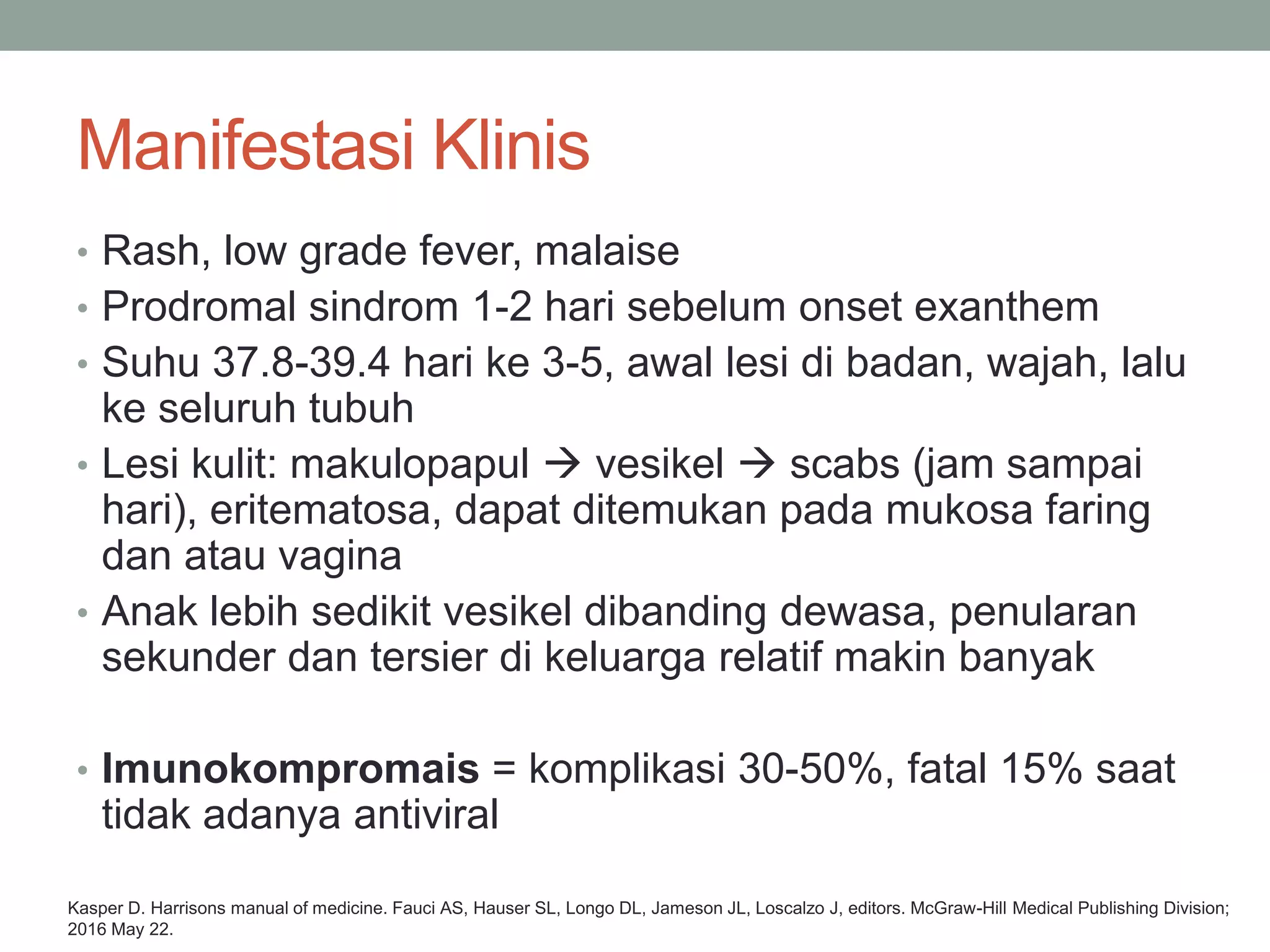 Infeksi Varicella Zoster dan Rubella | PPTX