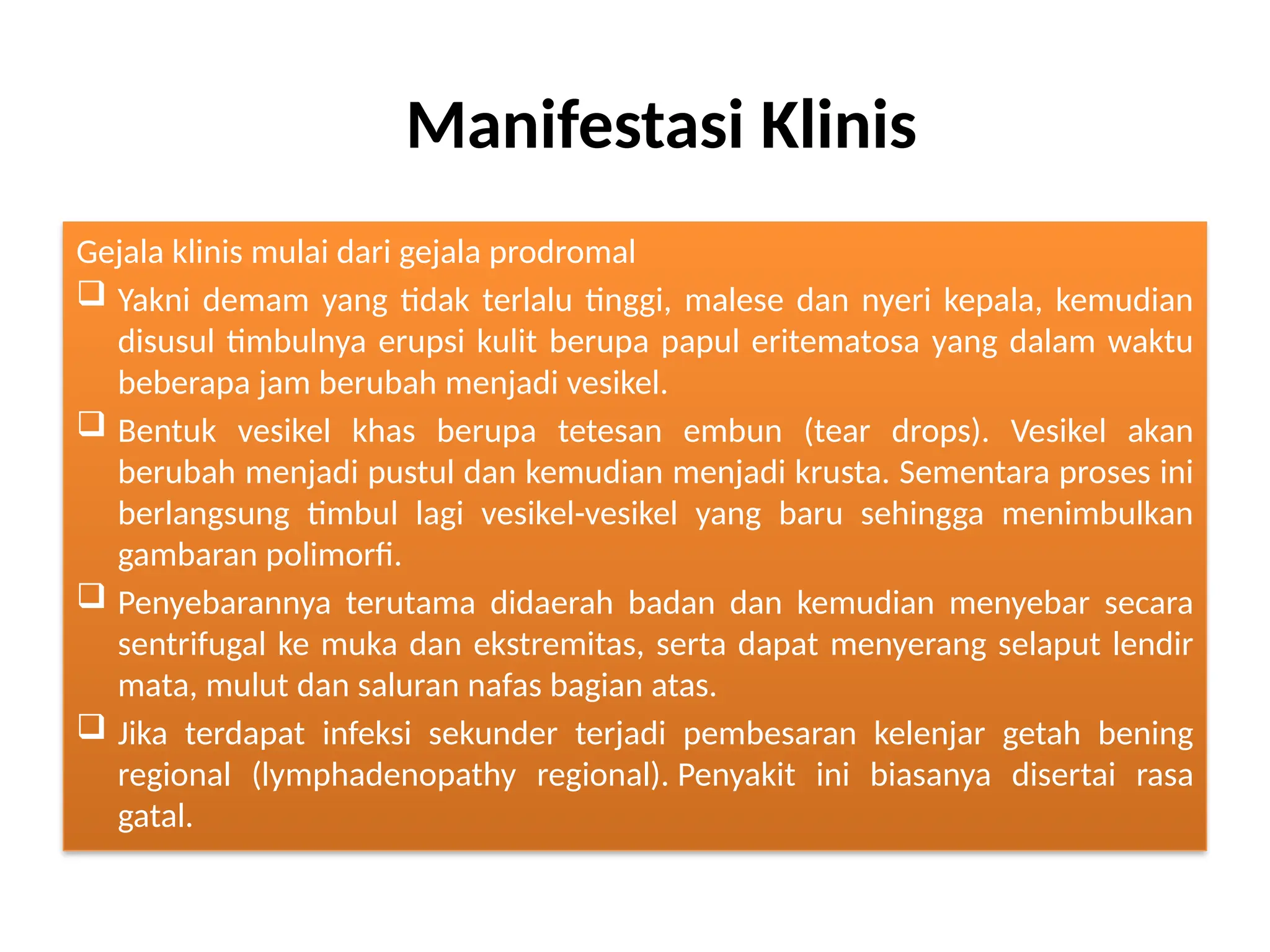 Penyakit VARICELLA pada anak (patofisiologi dan terapi | PPTX