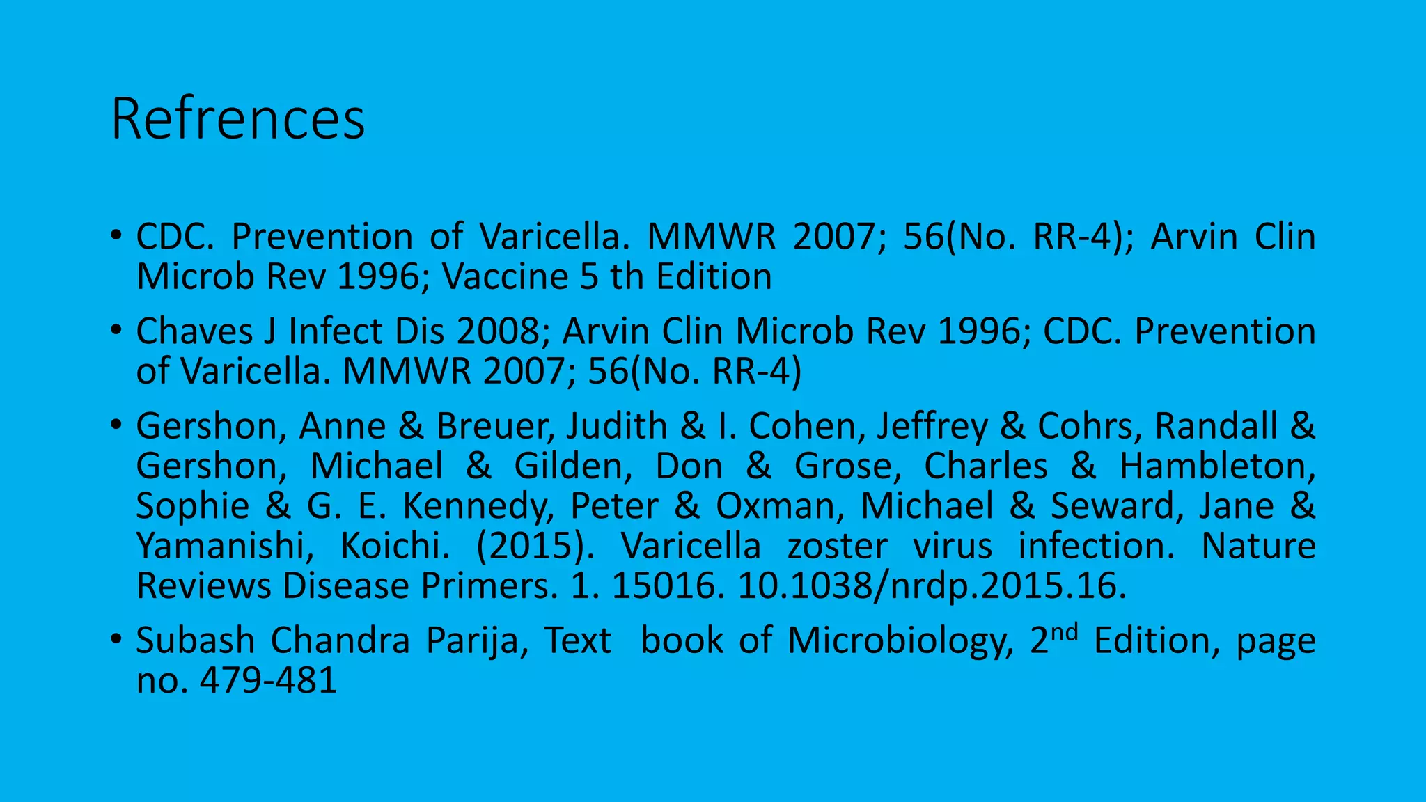 Varicella zoster virus | PPTX
