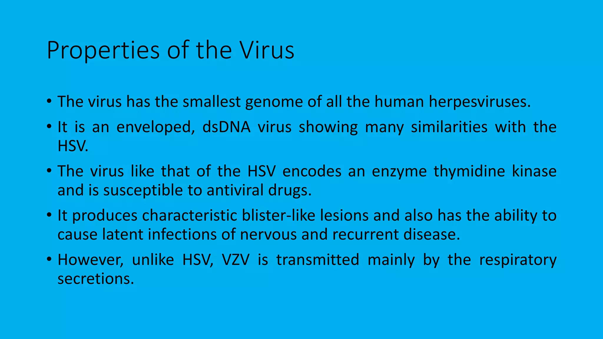 Varicella zoster virus | PPTX