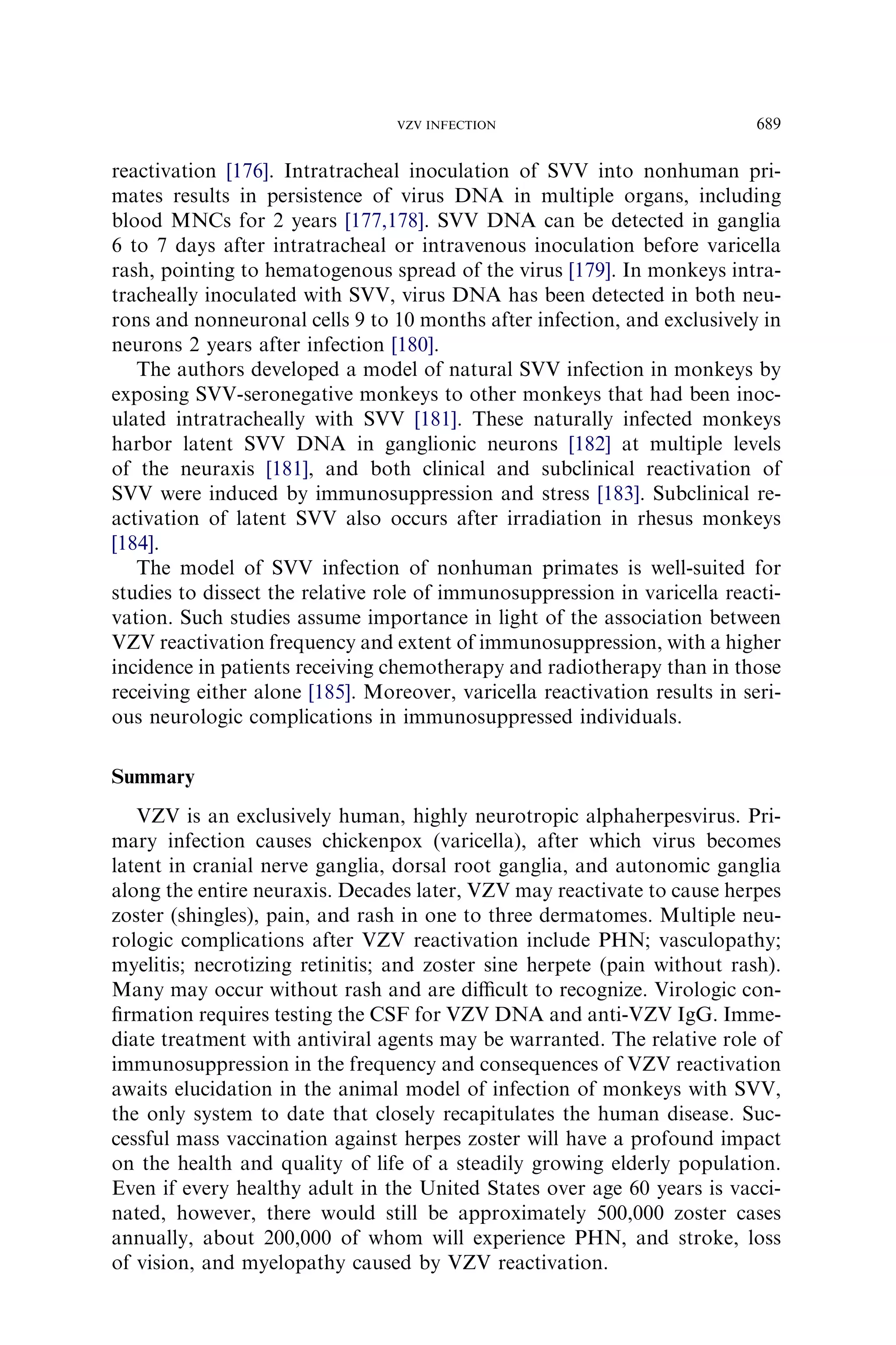 Varicella zoster virus infection (1) | PDF