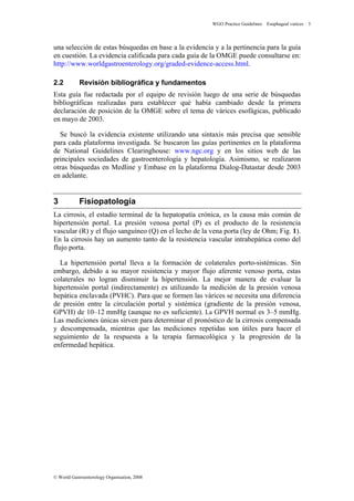 Varices esofagicas guia WGO - Medicina Interna II Uai | PDF
